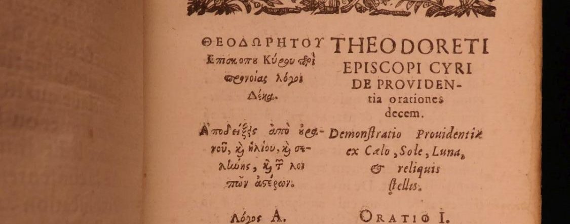Theodoret of Cyrus on The Mash-up of Tiered Cosmology and Philosophical ...